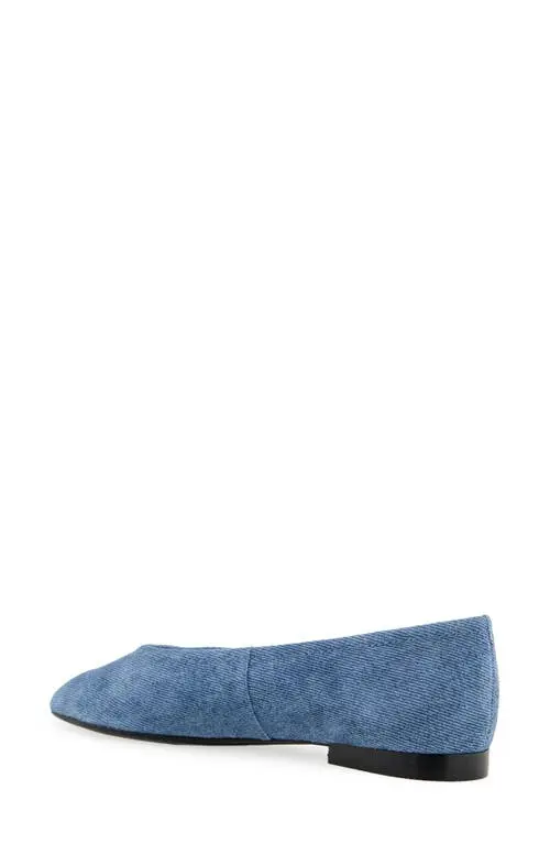 Aerosoles Amelie Ballet Flat - Blue Jean Denim Suede