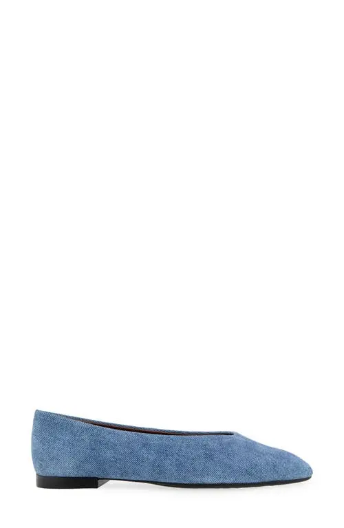 Aerosoles Amelie Ballet Flat - Blue Jean Denim Suede