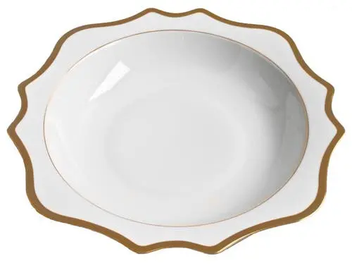 ANNA WEATHERLEY Antique White Gold Serving Bowl - White/gold