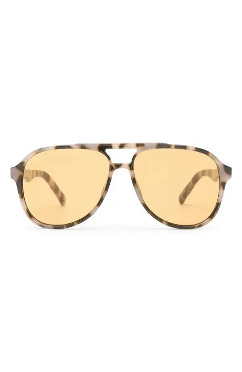 Le Specs Tragic Magic Aviator Sunglasses - Cookie Tort/mustard Mono