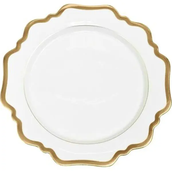 ANNA WEATHERLEY Anitque White Gold Bread & Butter Plate - White/gold
