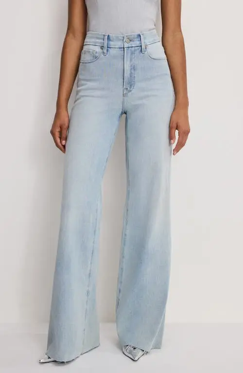 Good American Soft-tech Good Waist Palazzo Jeans - Indigo1145