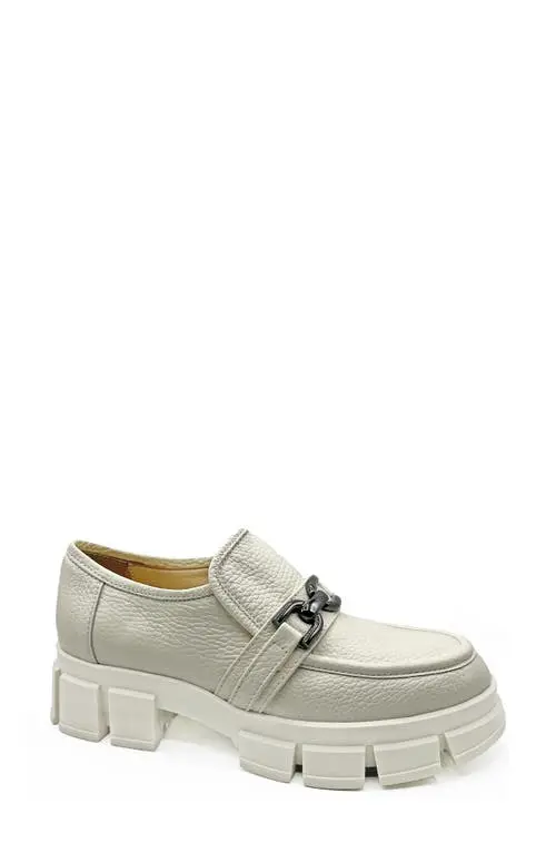BEAUTIISOLES Raquel Platform Loafer - Offwhite