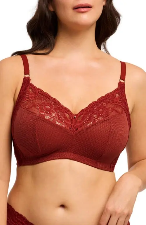 MONTELLE INTIMATES Ayla Wireless Bra - Chili