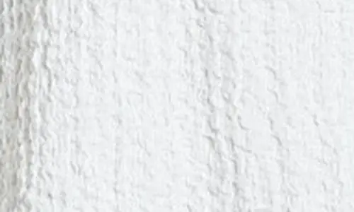 APNY Ruffle Long Sleeve Crop Button-up Shirt - White