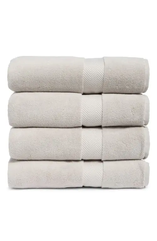 Nordstrom Organic Hydrocotton Set Of 4 Bath Towels $140 Value - Grey Vapor