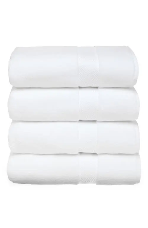 Nordstrom Organic Hydrocotton Set Of 4 Bath Towels $140 Value - White