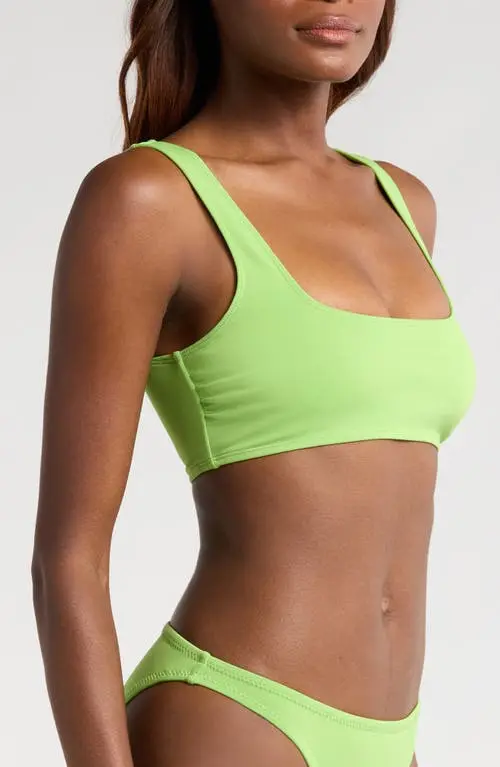 Good American Square Neck Compression Bikini Top