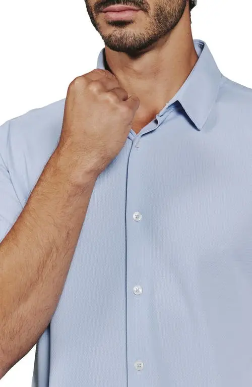 7 Diamonds Alldridge Short Sleeve Button-up Shirt - Ice Blue