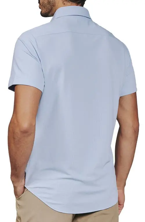 7 Diamonds Alldridge Short Sleeve Button-up Shirt - Ice Blue