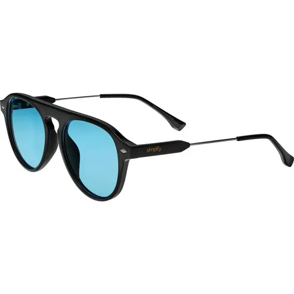 SIMPLIFY Carter Polarized Sunglasses - Black/blue