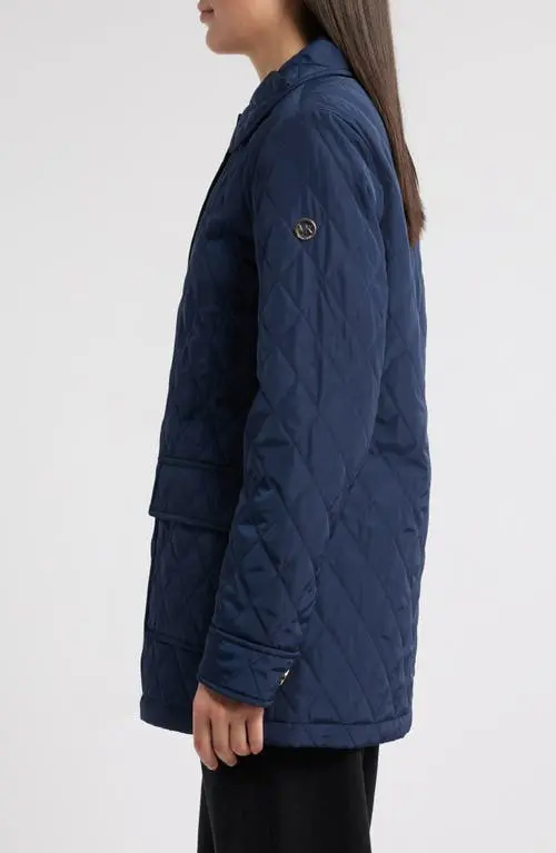 Michael Kors Diamond Quilted Barn Jacket - Midnight