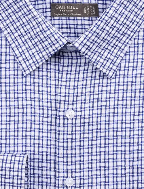 OAK HILL PREMIUM BY DXL Big & Tall Textured Link Dress Shirt