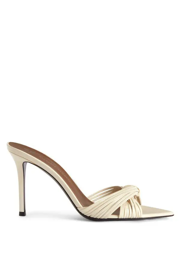 GIUSEPPE ZANOTTI Intriigo Knot 90 Mules - Beige