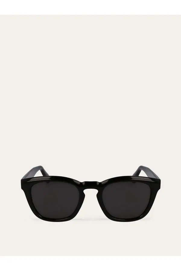 FERRAGAMO Modified Rectangle Sunglasses - Black