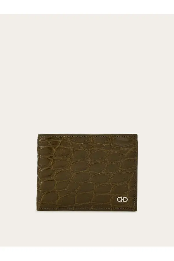 FERRAGAMO Gancini Wallet - Green