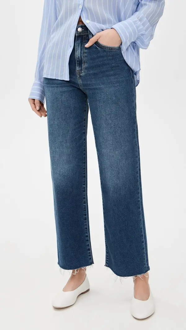 DAZE Pleaser Raw Hem Jeans