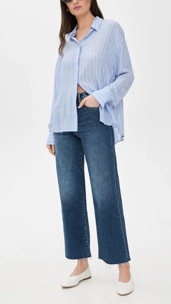 DAZE Pleaser Raw Hem Jeans