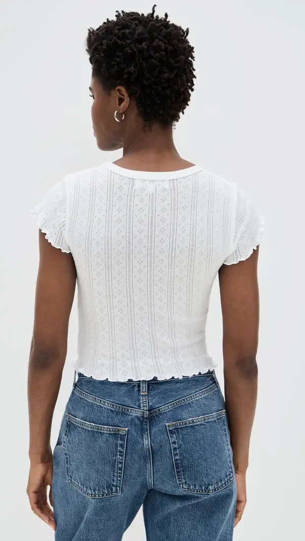 DAZE Lily Tee - White Hot
