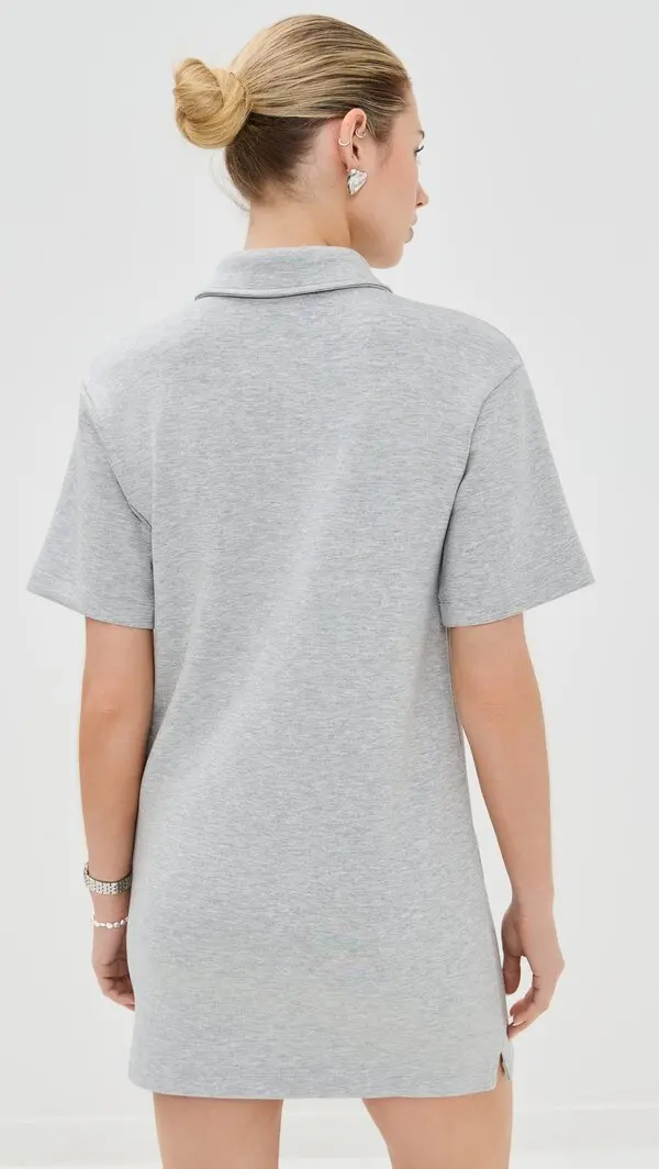 LE BOP Solene Polo Dress - Heather Grey