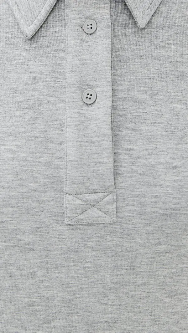 LE BOP Solene Polo Dress - Heather Grey