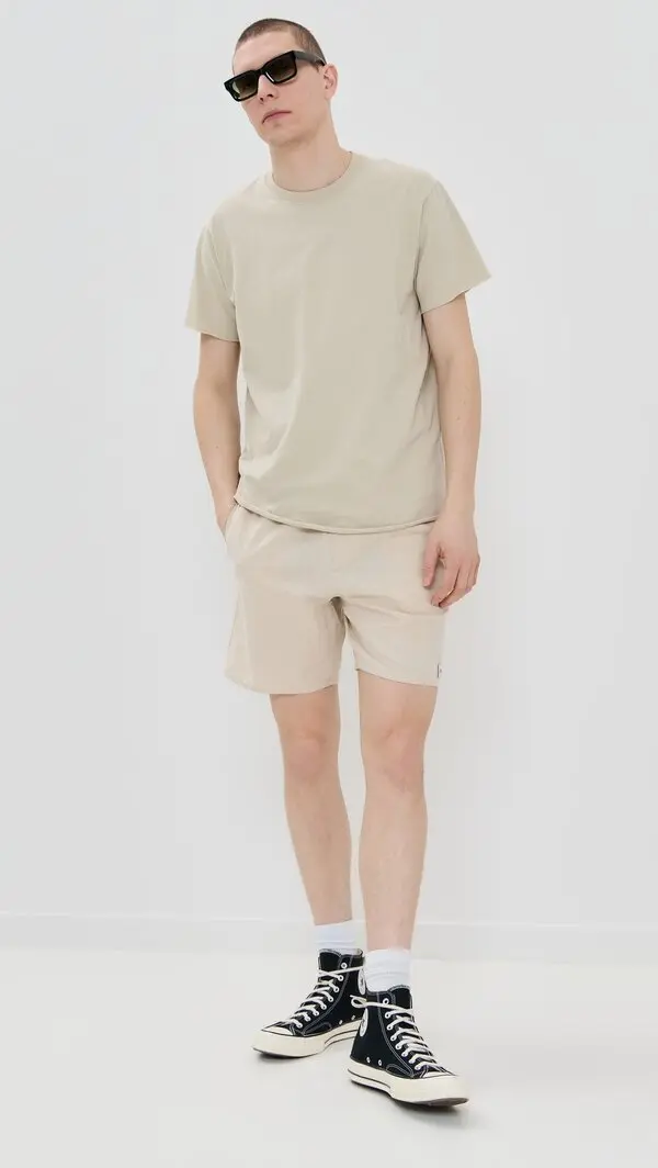 RHYTHM Classic Linen Jam Shorts - Sand