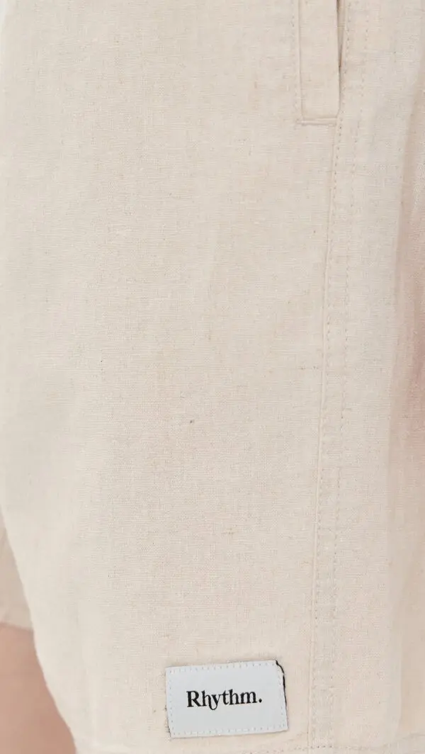 RHYTHM Classic Linen Jam Shorts - Sand
