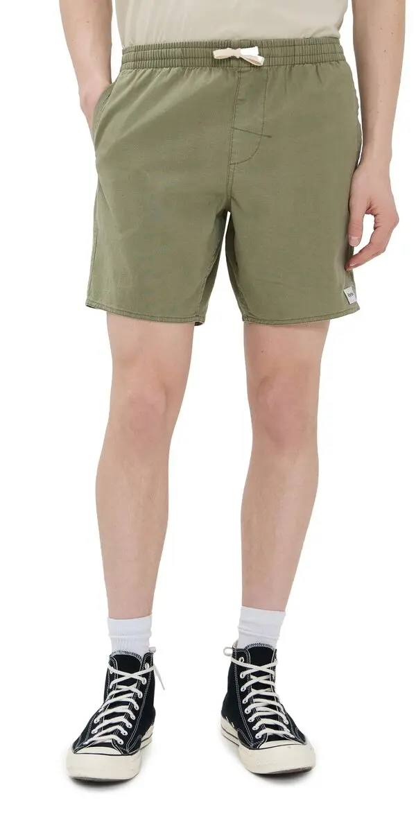 RHYTHM Classic Linen Jam Shorts - Olive