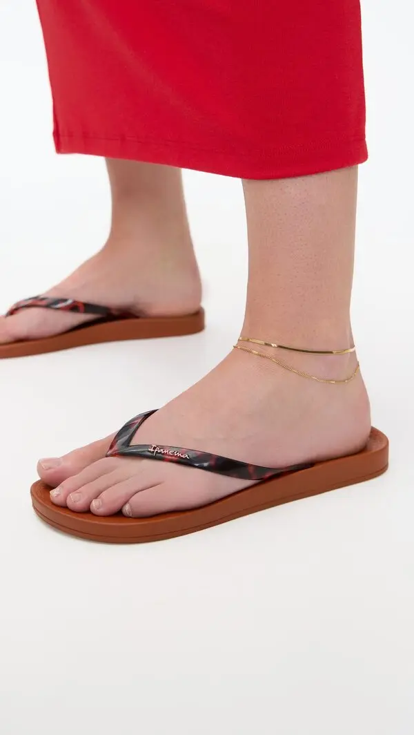 Ipanema Flip Flops With Tortoise Straps
