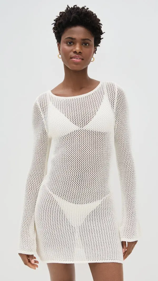 L*Space Cleo Cover Up Dress - Cream
