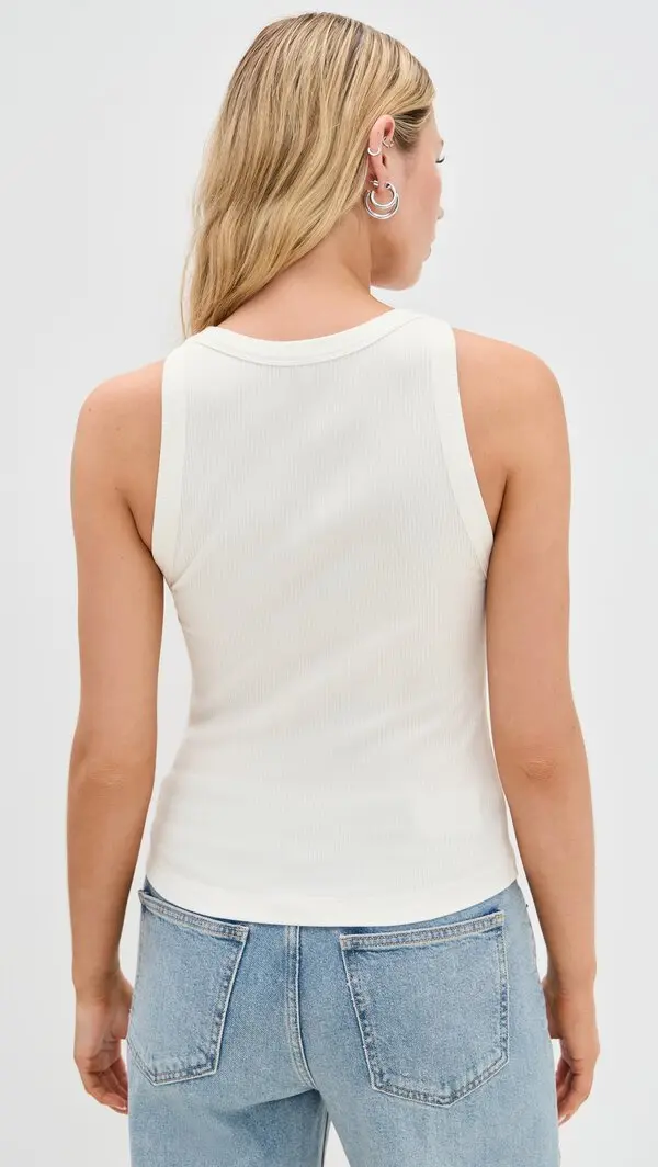 PISTOLA Christy Ribbed Tank - Le Blanc