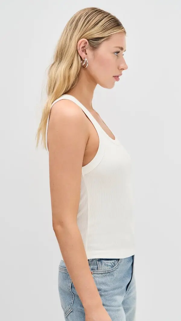 PISTOLA Christy Ribbed Tank - Le Blanc