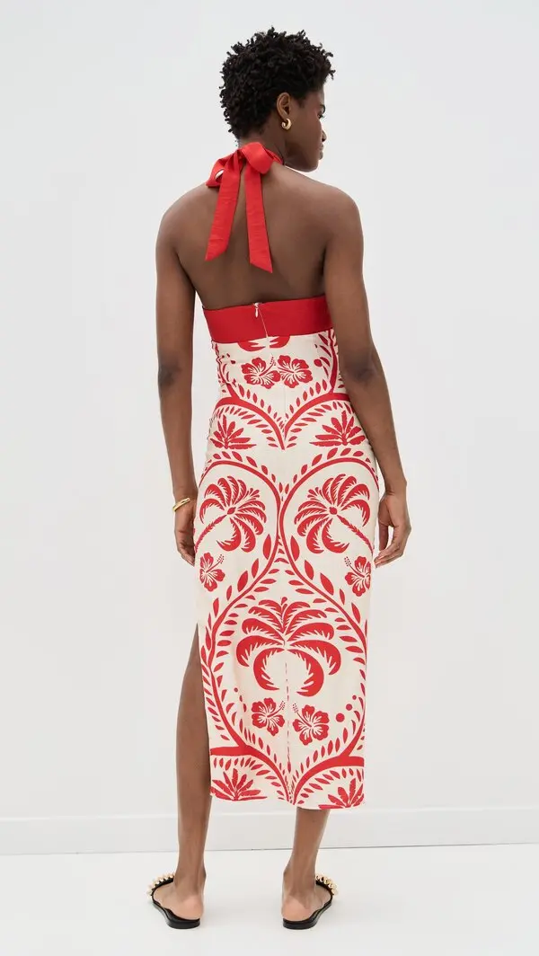 SEVEN WONDERS Isla Floral Print Midi Dress