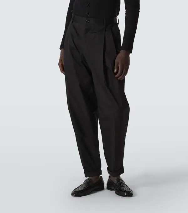 Dolce & Gabbana Cotton-blend Tapered Trousers