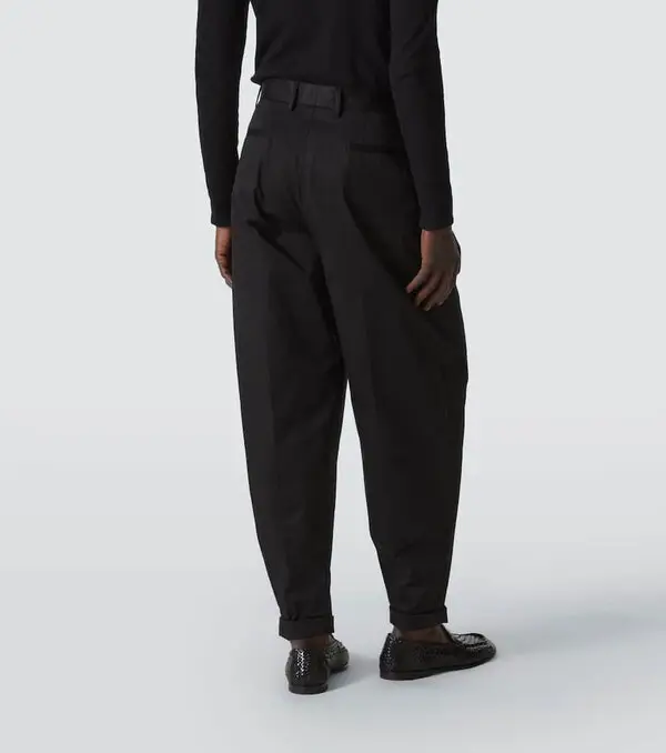 Dolce & Gabbana Cotton-blend Tapered Trousers