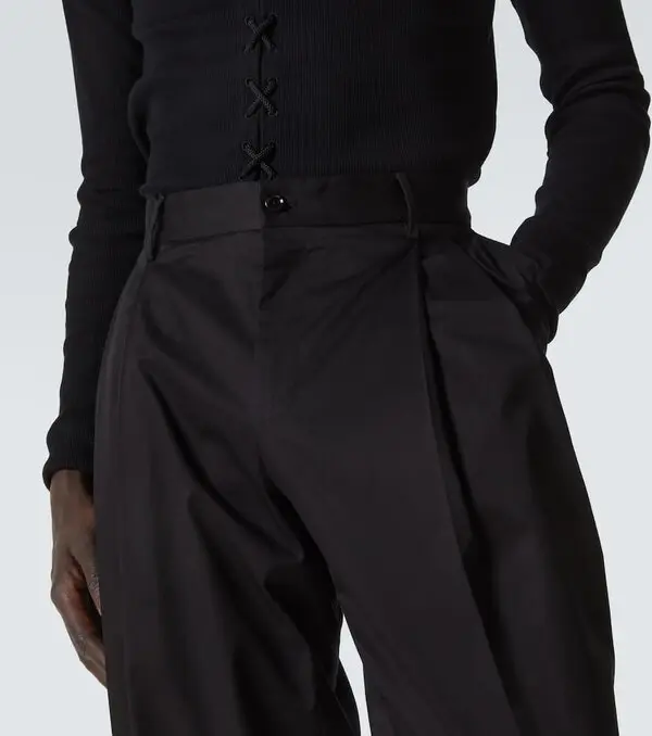 Dolce & Gabbana Cotton-blend Tapered Trousers