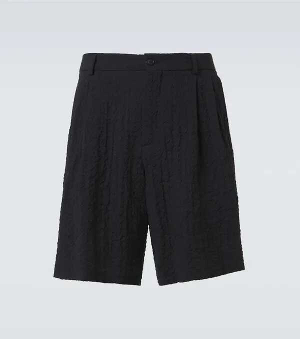 Giorgio Armani Wool Seersucker Shorts