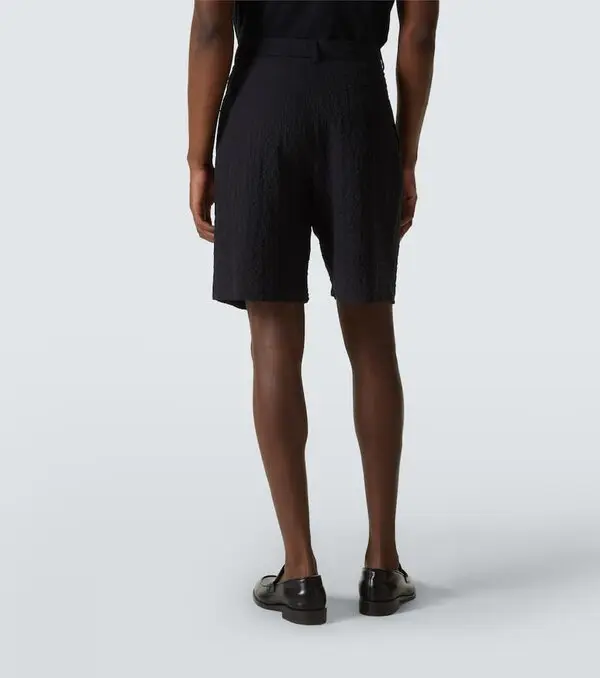 Giorgio Armani Wool Seersucker Shorts