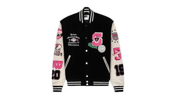 SP5DER Varsity Jacket - Black