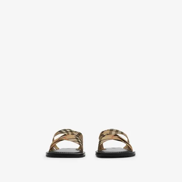 Burberry Check Pavilion Slides