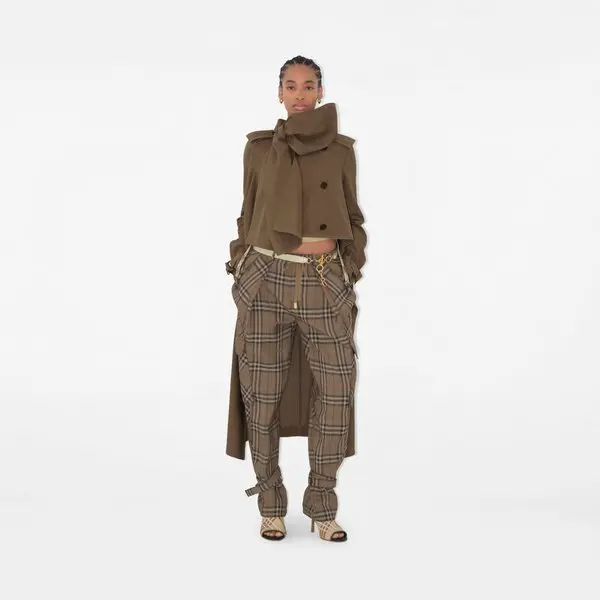 Burberry Long Silk Scarf Trench Coat