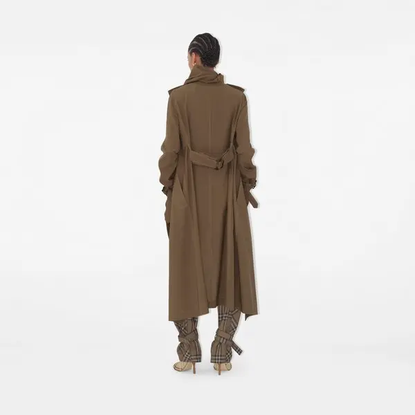 Burberry Long Silk Scarf Trench Coat