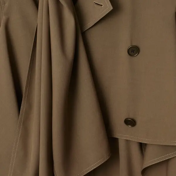 Burberry Long Silk Scarf Trench Coat