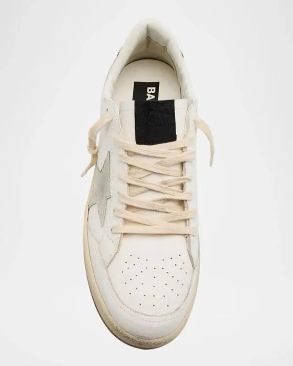 GOLDEN GOOSE Ball Star 2 Leather Low-top Sneakers - White/ice/black