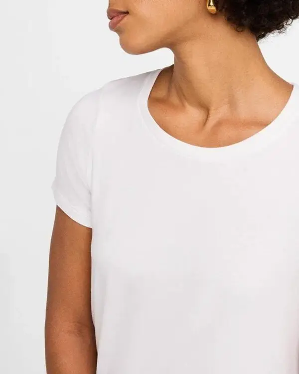 Majestic Filatures Soft Touch Short-sleeve Tee - Blanc