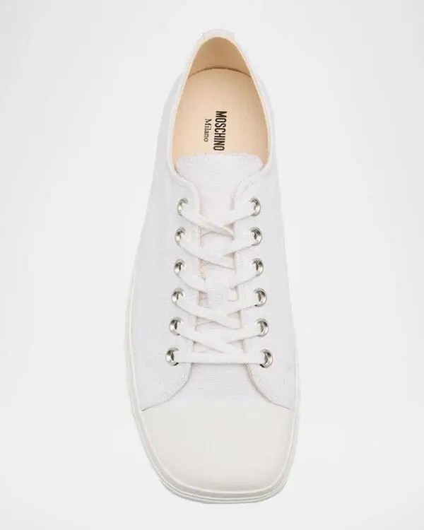 Moschino Canvas Low-top Sneakers