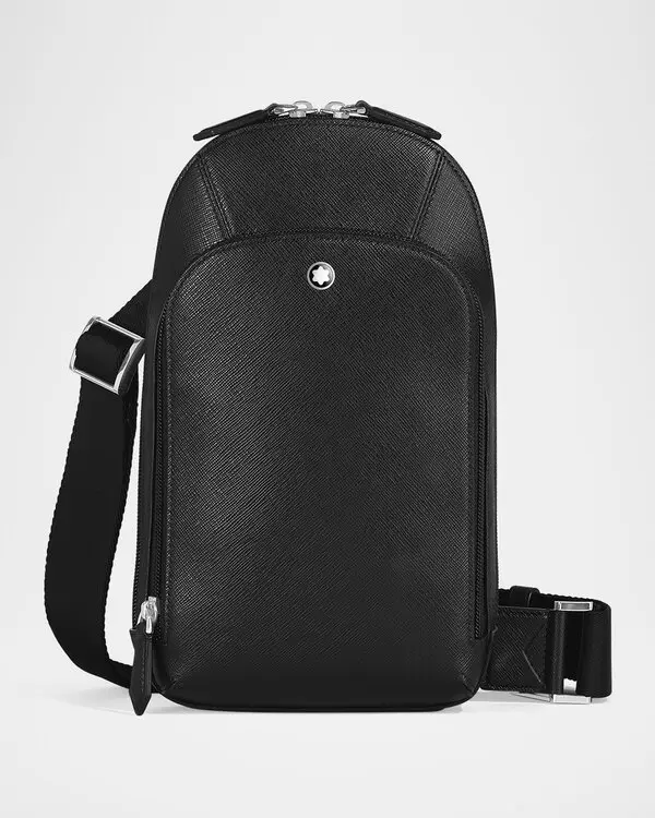 Montblanc Sartorial Leather Sling Bag - Black