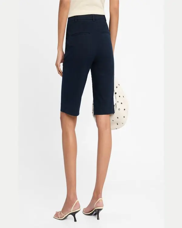 Vince Mid-rise Chino Shorts - Coastal