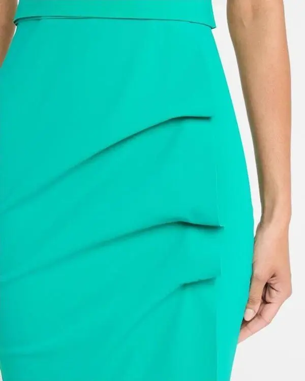 Chiara Boni La Petite Robe Ittig Ruffle Bodycon Midi Dress - Emeraude