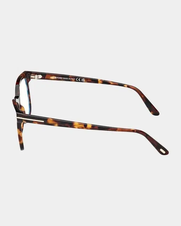 TOM FORD Blue Light Blocking Square Eyeglasses - Tortoise
